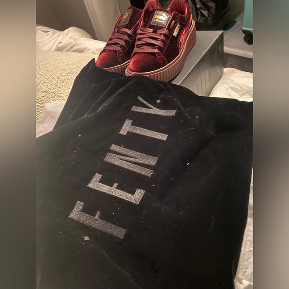 Savage X Fenty | Shoes | Fenty Rihanna Red Velvet Puma Sneakers | Poshmark